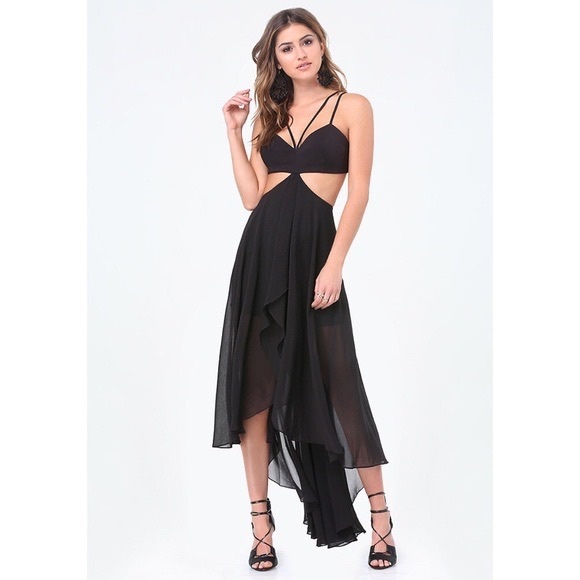 bebe | Dresses | Bebe Black Hilo Bralette Dress | Poshmark
